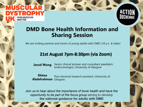 DMD Bone Health Information and Sharing Session - Action Duchenne